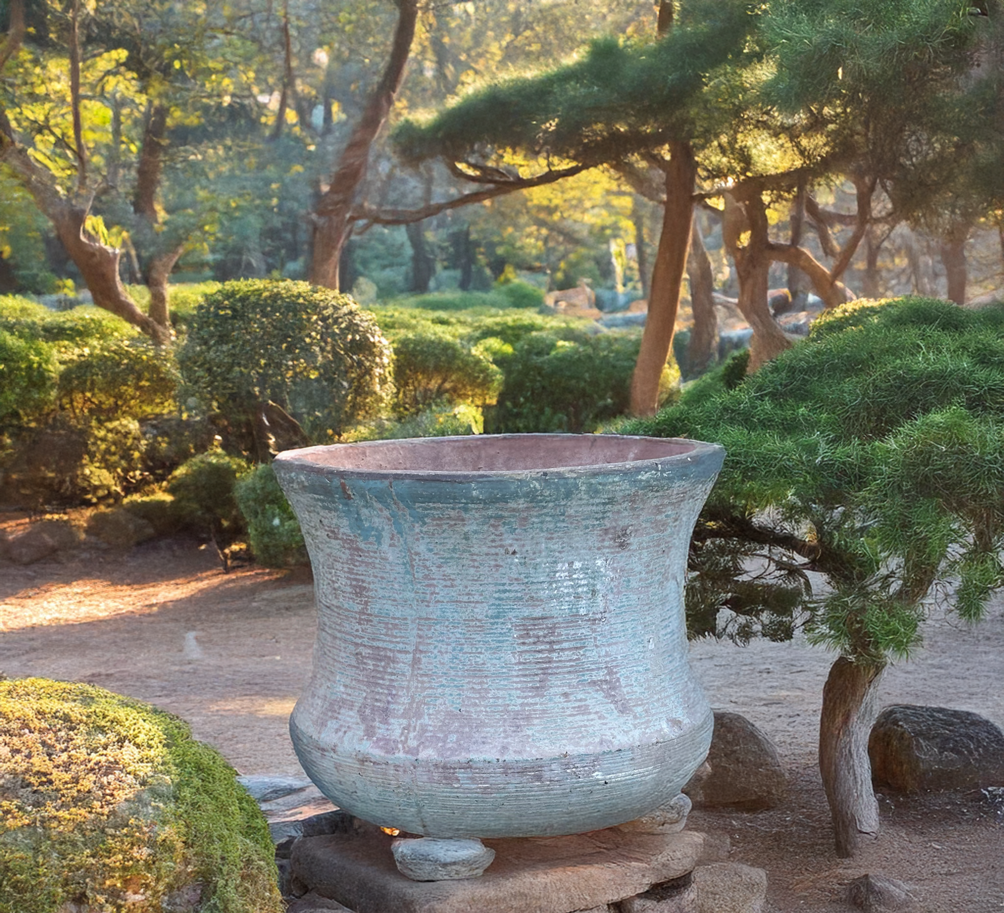 Ancient Lotus Garden Pot