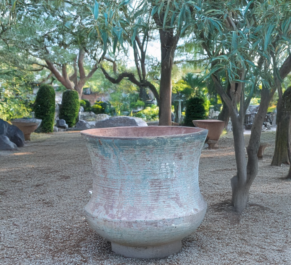 Ancient Lotus Garden Pot